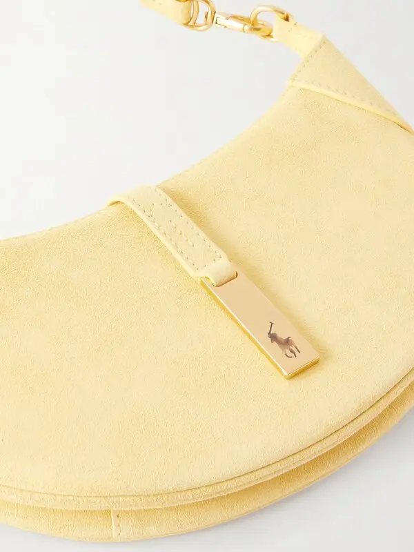 Polo Ralph Lauren Polo Id Mini Suede Shoulder Bag - Yellow