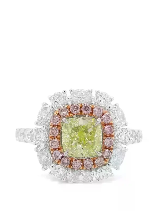 HYT JEWELRY 18k White Gold Diamond Ring - Silver