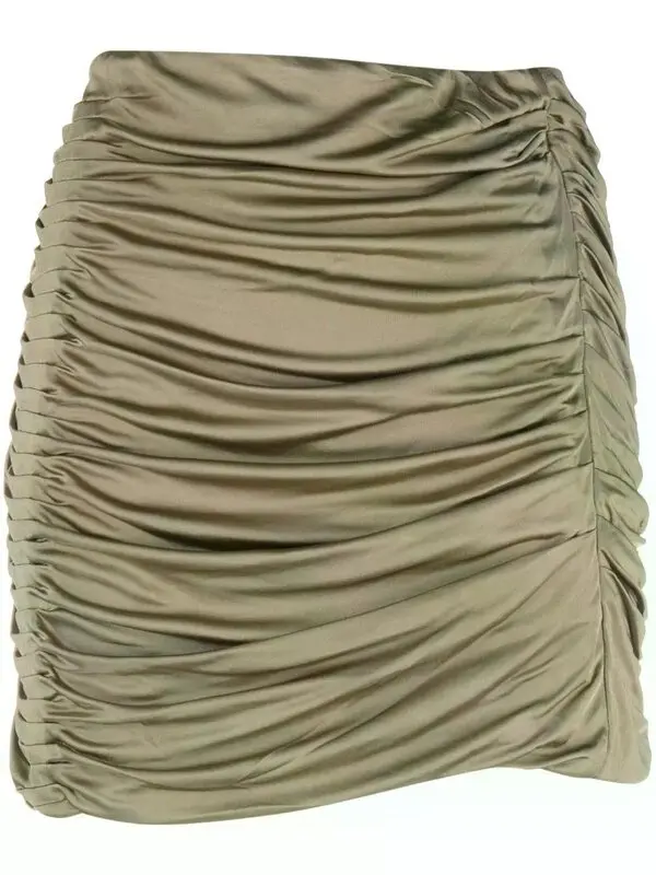 Gauge81 Ruched Jersey Miniskirt