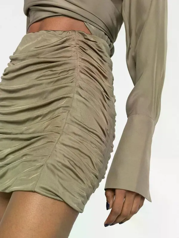 Gauge81 Ruched Jersey Miniskirt