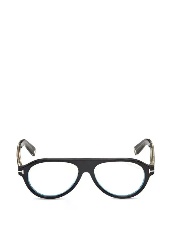 TOM FORD Pilot-frame Clip-on Glasses