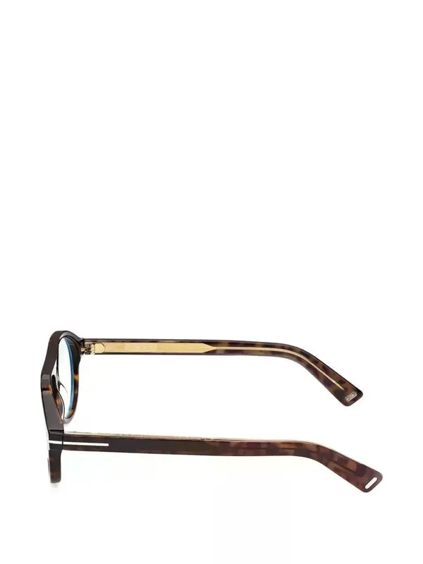 TOM FORD Tortoiseshell-effect Pilot-frame Glasses