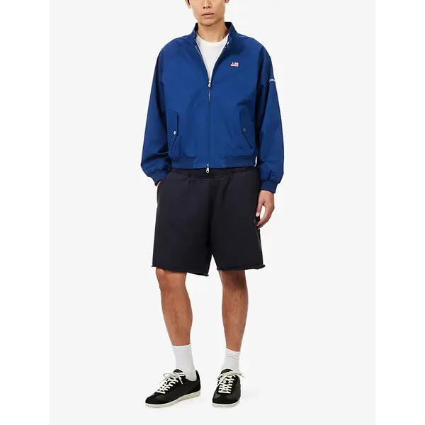 COLE BUXTON Embroidered Logo Cotton Bomber Jacket