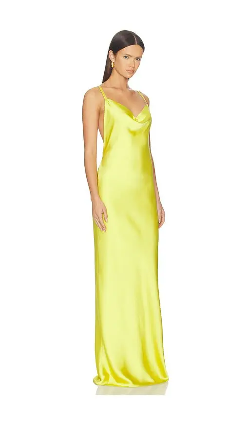 Norma Kamali Cross Back Bias Gown