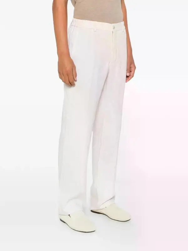 Incotex Elasticated Waist Linen Trousers
