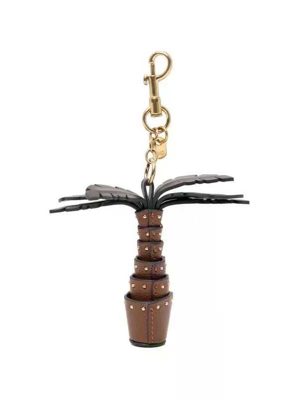 ANYA HINDMARCH Palm Tree Stud-embellished Keyring