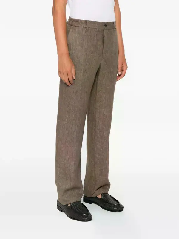 Incotex Textured Elasticated Waistband Trousers