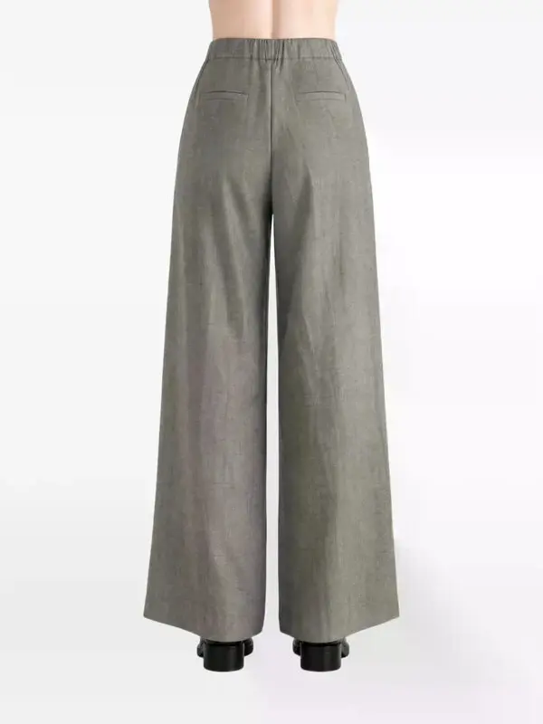 AMOMENTO Pleated Wide-leg Trousers