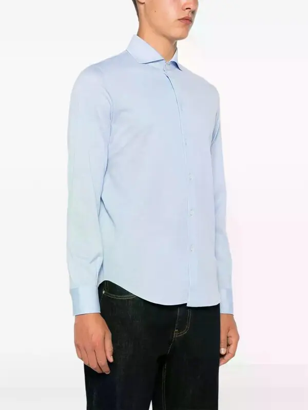 FERRANTE Pique Long-sleeve Shirt