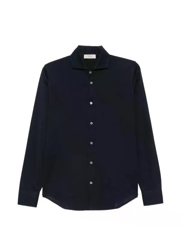 FERRANTE Piqué Long-sleeve Shirt