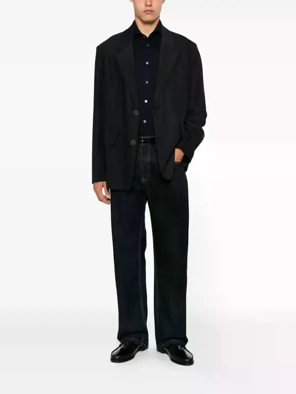 FERRANTE Piqué Long-sleeve Shirt