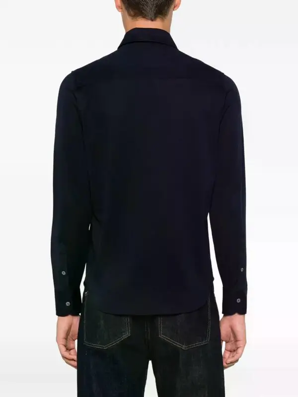 FERRANTE Piqué Long-sleeve Shirt