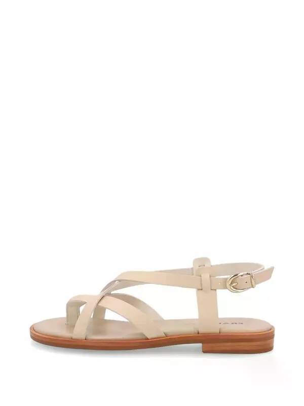 FRAU Woven Leather Strappy Sandals With Buckle Fastening