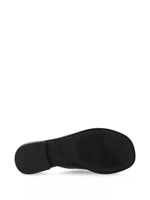 FRAU Double-strap Buckle Sandals - Black