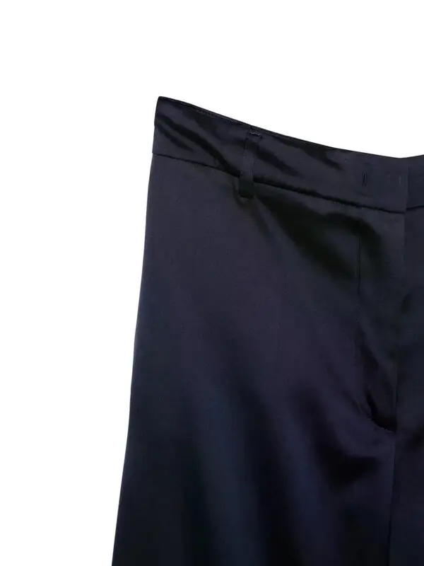 CENERE GB Wide Leg Belt Loop Trousers