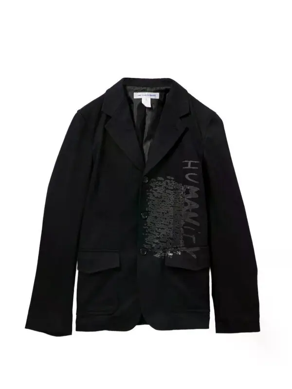 Comme Des Garçons Graphic-print Blazer