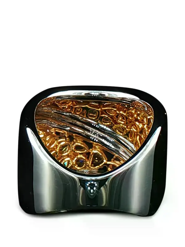 HYT JEWELRY Cocktail Diamond Ring In 18k White And Yellow Gold