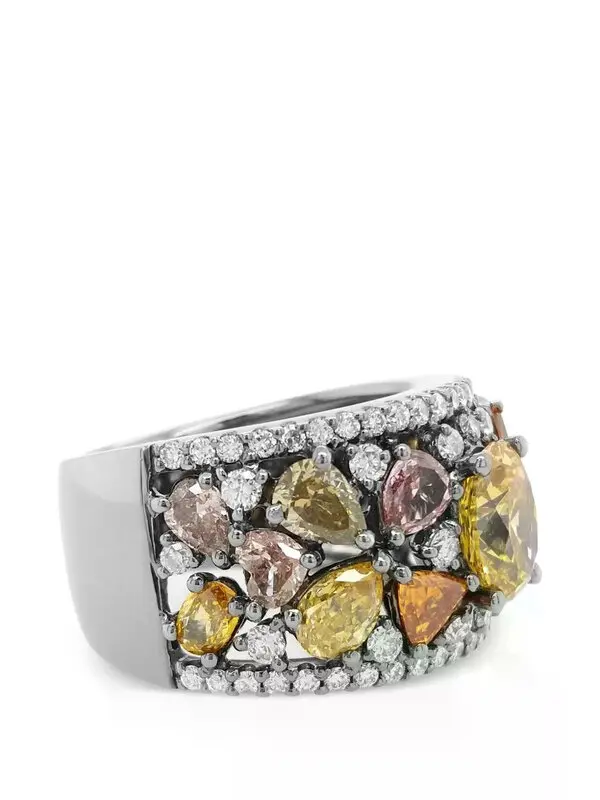 HYT JEWELRY 18k White Gold Multi-stone Diamond Ring