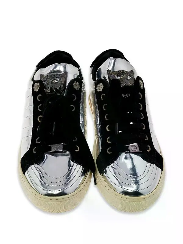 Philipp Plein Metallic Low-top Sneakers