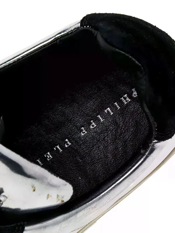 Philipp Plein Metallic Low-top Sneakers