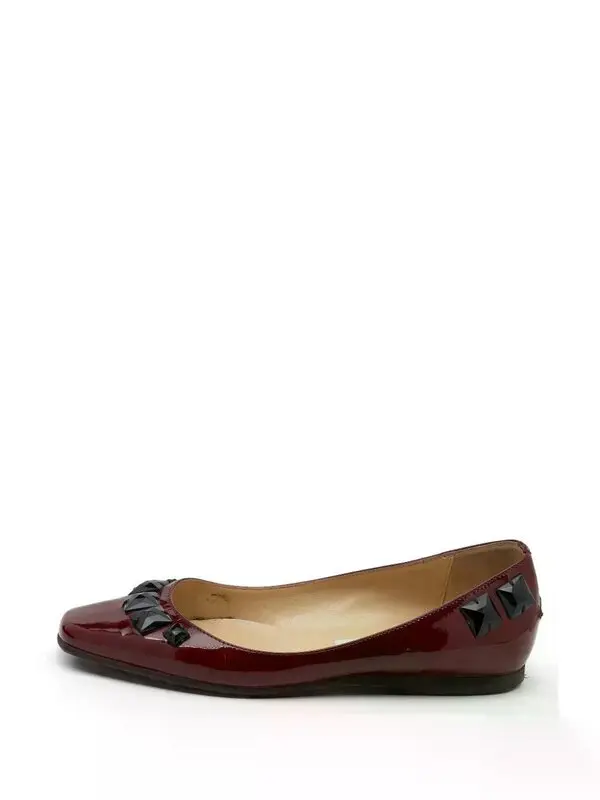 JIMMY CHOO Watson Crystal-embellished Ballet Flats