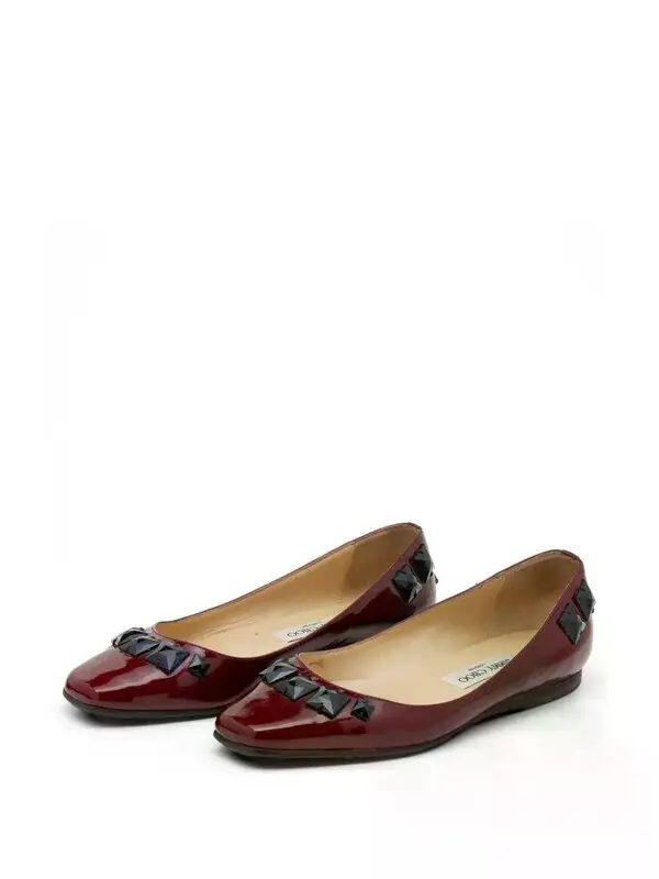JIMMY CHOO Watson Crystal-embellished Ballet Flats
