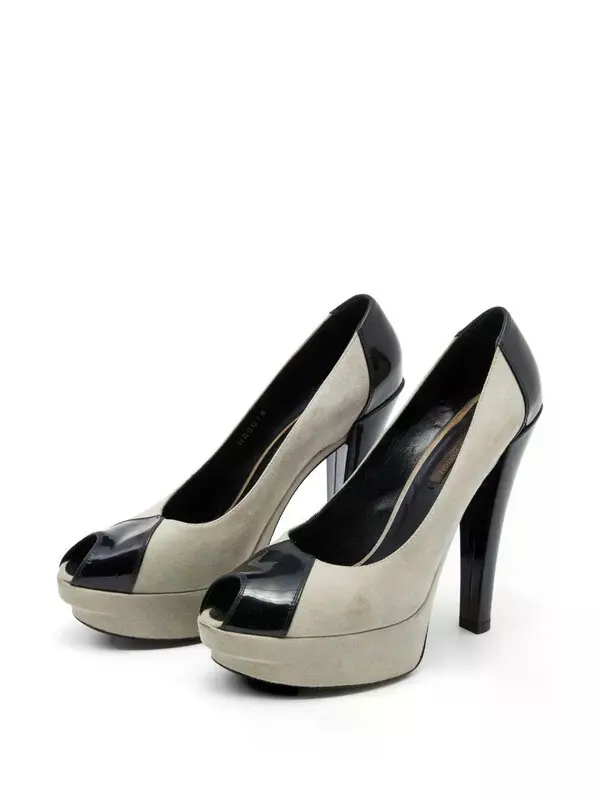 LOUIS VUITTON Peep-toe Platform Pumps