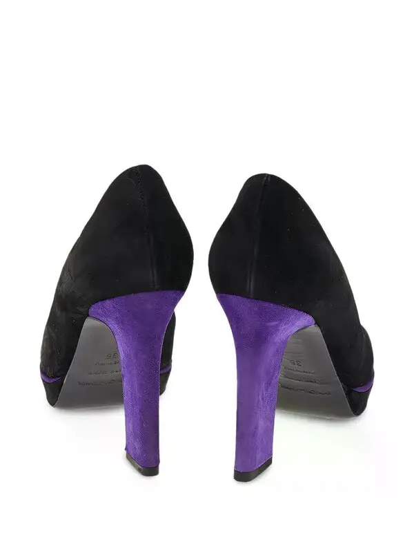 SERGIO ROSSI Platform Suede Pumps