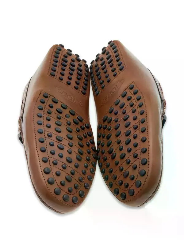 TOD'S Horsebit Leather Loafers