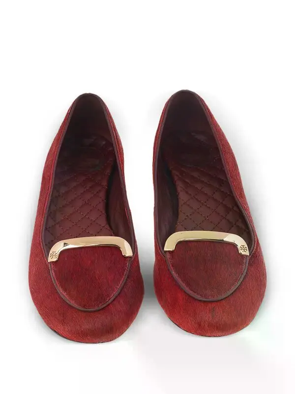 Tory Burch Calf-hair Ballet Flats - Red