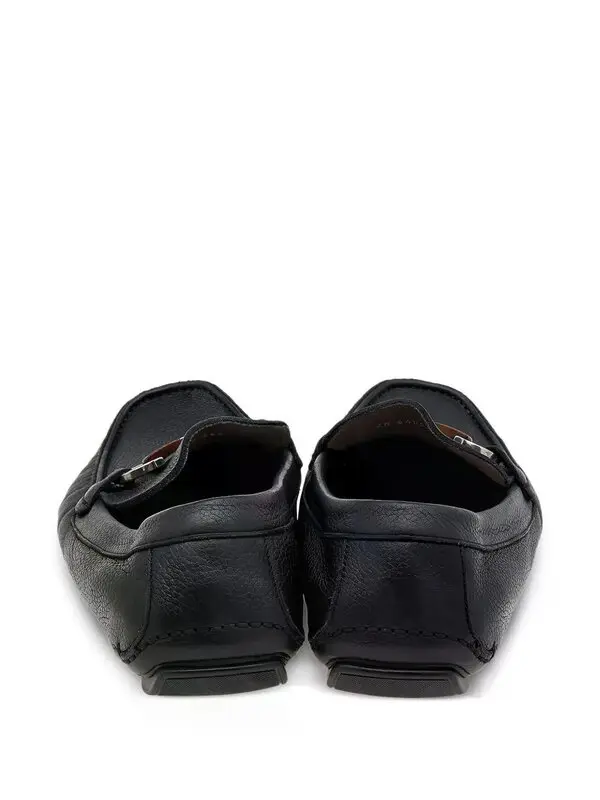 FERRAGAMO Gancini Bit Slip-on Loafers - Black