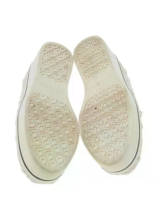 Stella McCartney Floral Lace Slip-on Platform Sneakers - Neutrals