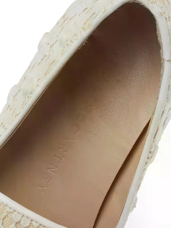Stella McCartney Floral Lace Slip-on Platform Sneakers - Neutrals