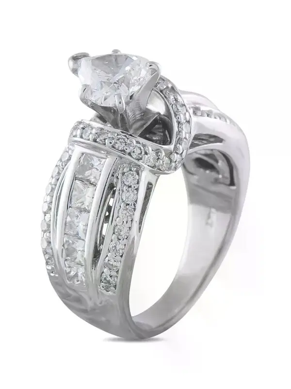 LB EXCLUSIVE 14k White Gold Diamond Ring - Silver