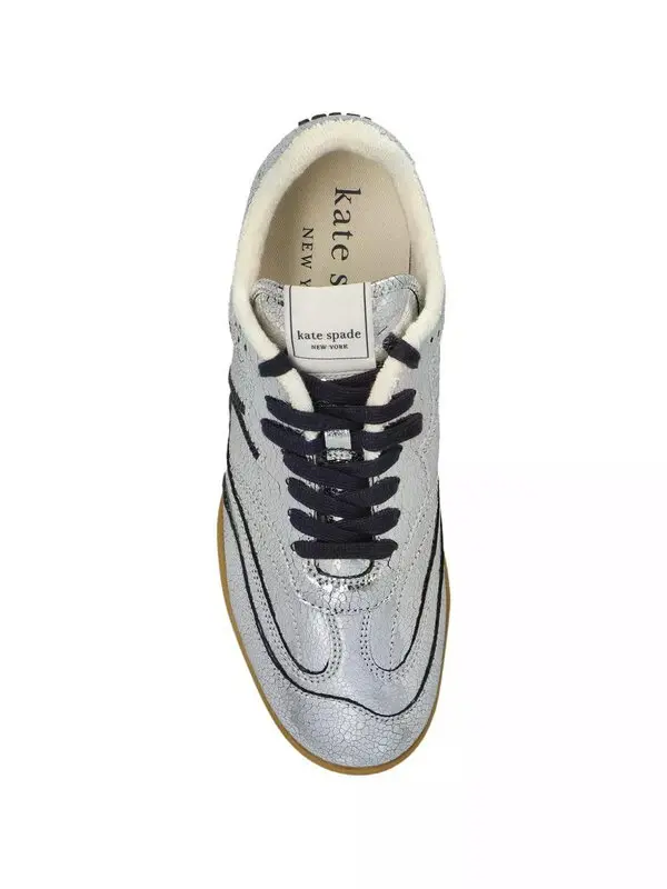 Kate Spade New York Leather Metallic Finish Sneakers