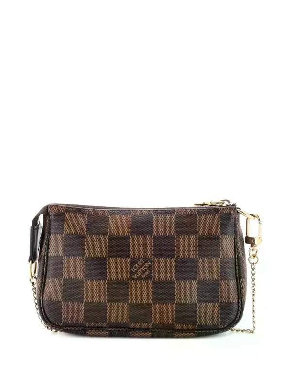 LOUIS VUITTON Pochette Accessoires Damier Mini Clutch Bag