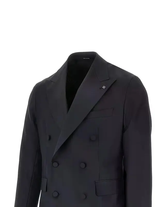 Tagliatore Super 110's Double-breasted Wool Suit