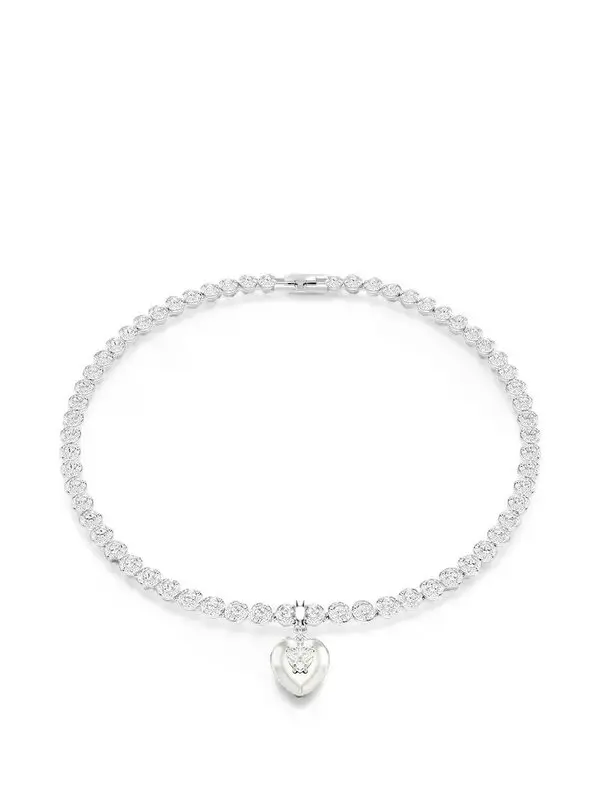 SWAROVSKI Idyllia Crystal-embellished Heart-shape Charm