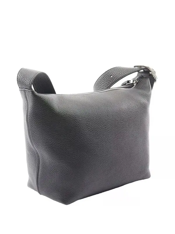 Loewe Leather Loop Shoulder Bag - Black