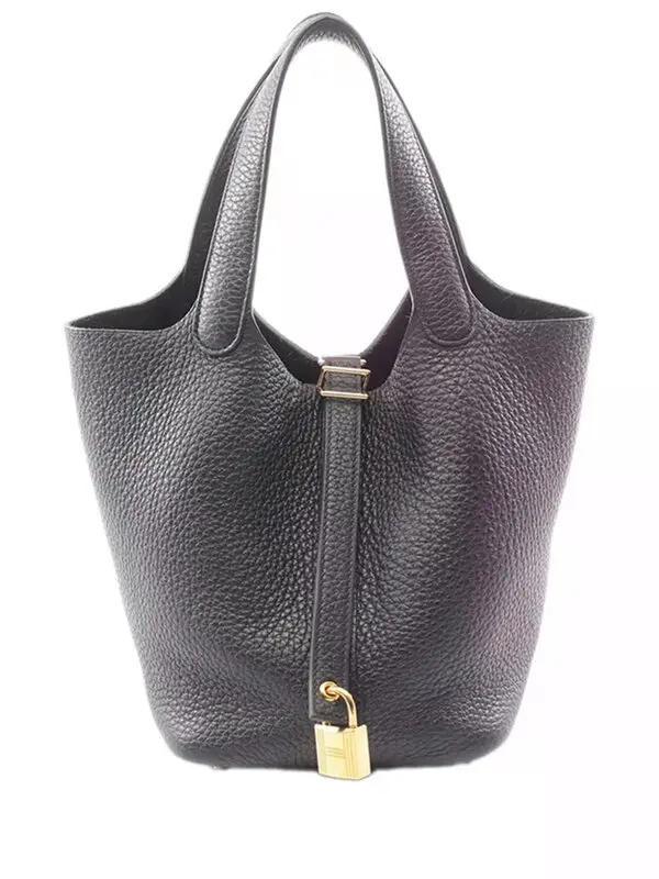 Hermès Clemence Picotin Lock 18 Handbag - Black