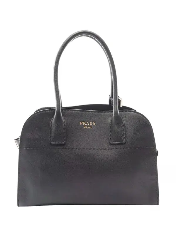 Prada Medium Soft Grain Handbag - Black