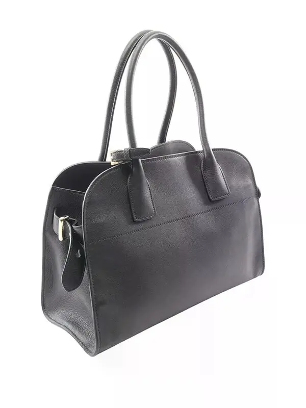 Prada 2010-2026 Medium Soft Grain Handbag - Black