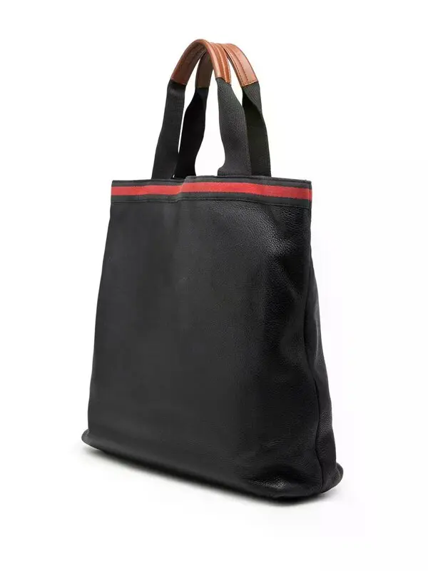 Gucci Calfskin Web Tote Bag