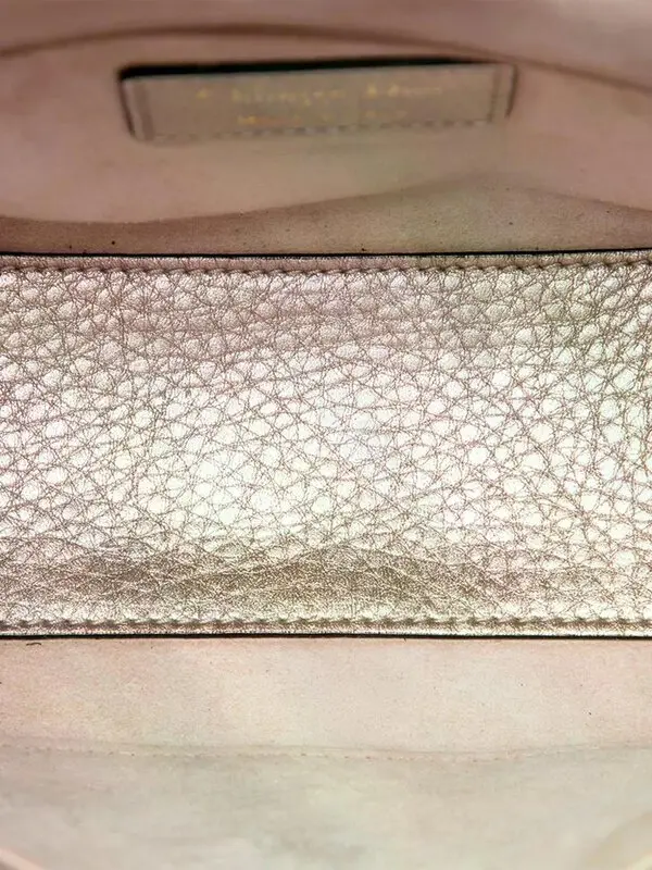 Dior Metallic Grained Calfskin Cannage Supple Lady Satchel