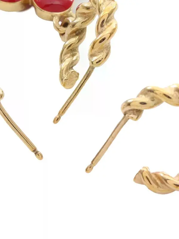 LOUIS VUITTON Sweet Monogram Drop Earrings - Gold