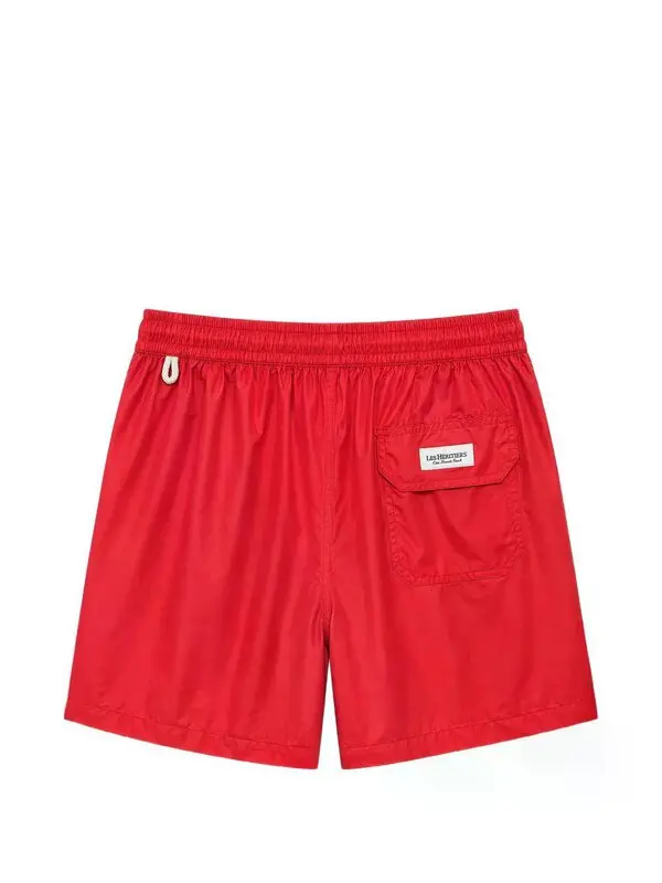 LES HÉRITIERS Drawstring-waist Swim Shorts - Red