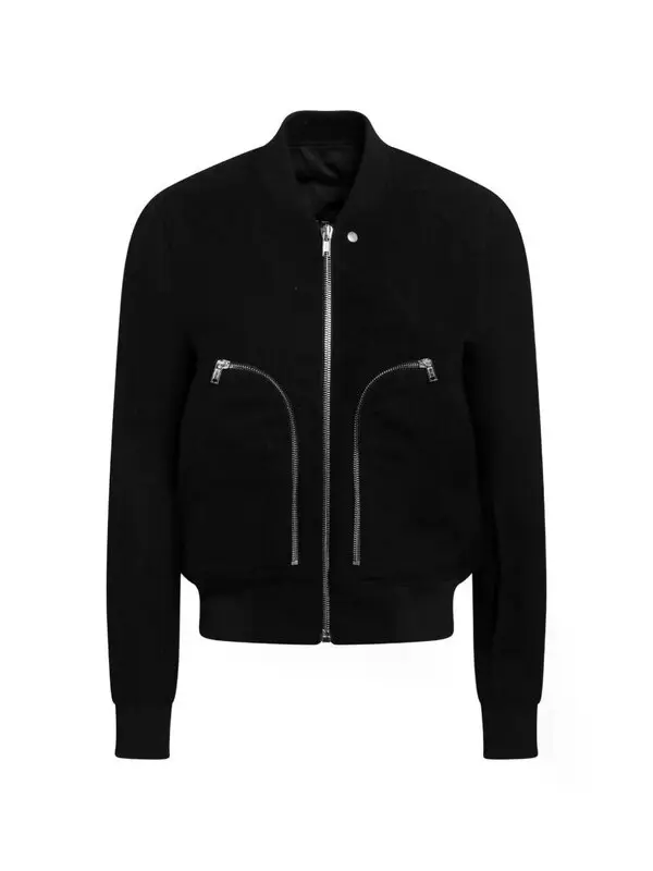 Rick Owens Zip-detail Bomber Jacket - Black