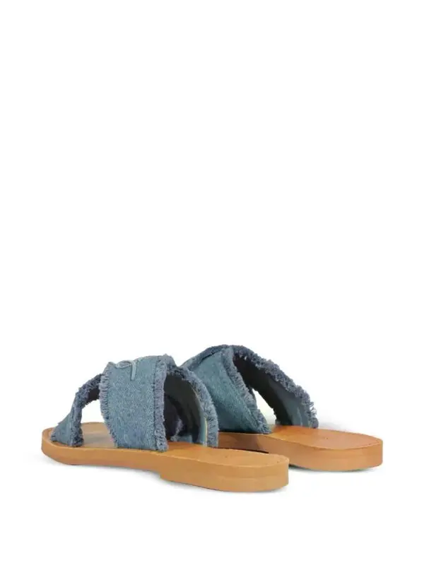 Schutz Frayed Crossover-strap Sandals