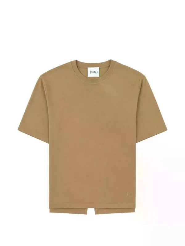 NUDE Split-hem T-shirt
