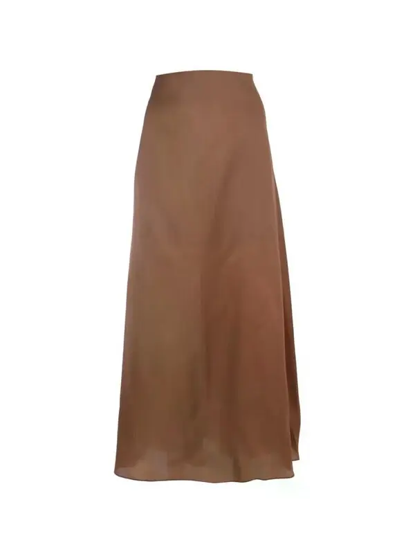 Alberta Ferretti High-waisted Satin Finish Skirt